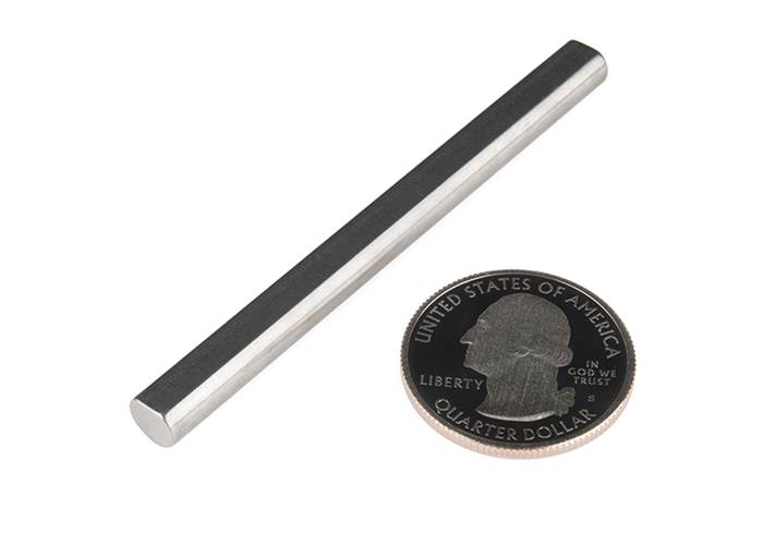 Shaft - D-Shaft (Stainless; 1/4"D x 2.75"L)