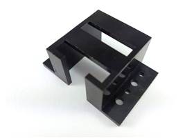 DC Motor Bracket for 130 size motors - tough black ABS plastic