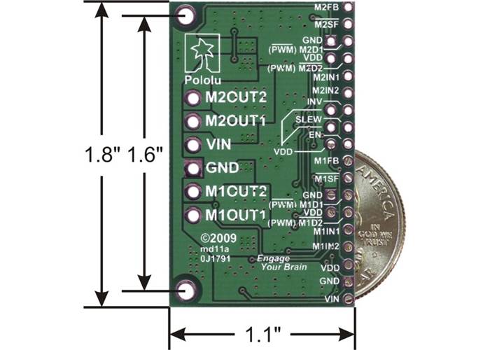 Pololu Dual 3Amp MC33926 Motor Driver Carrier