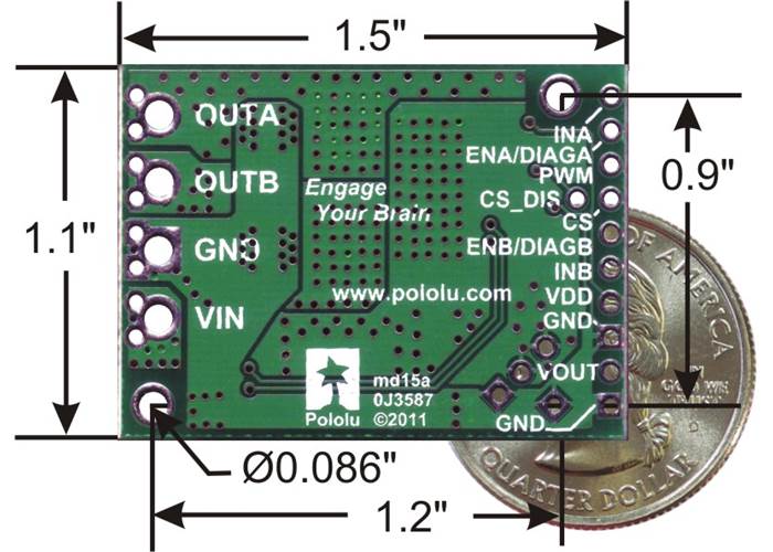 VNH5019 Motor Driver Carrier - Robot Gear Australia