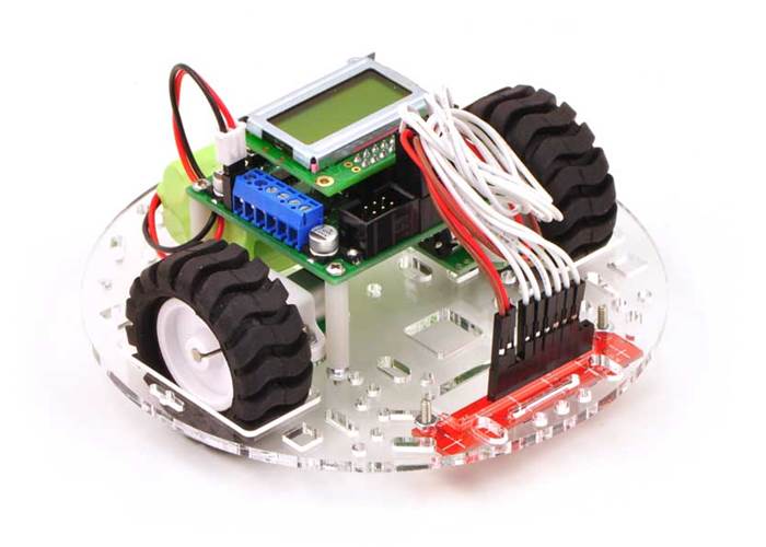 Pololu 5" Robot Chassis RRC04A Solid Red - Robot Gear Australia