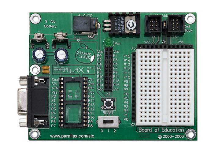 Parallax BASIC Stamp Discovery Kit - Serial (with USB adapter and cable ...