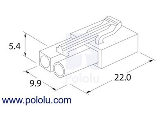 Mini Tamiya Plug with 10cm Leads, Female - Robot Gear Australia