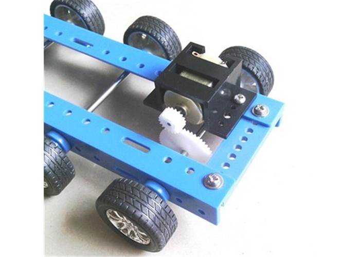 DC Motor Bracket for 130 size motors - tough black ABS plastic