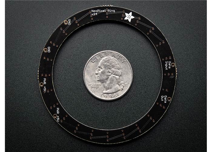 Adafruit 24 WS2812 LED NeoPixel Ring - Robot Gear Australia