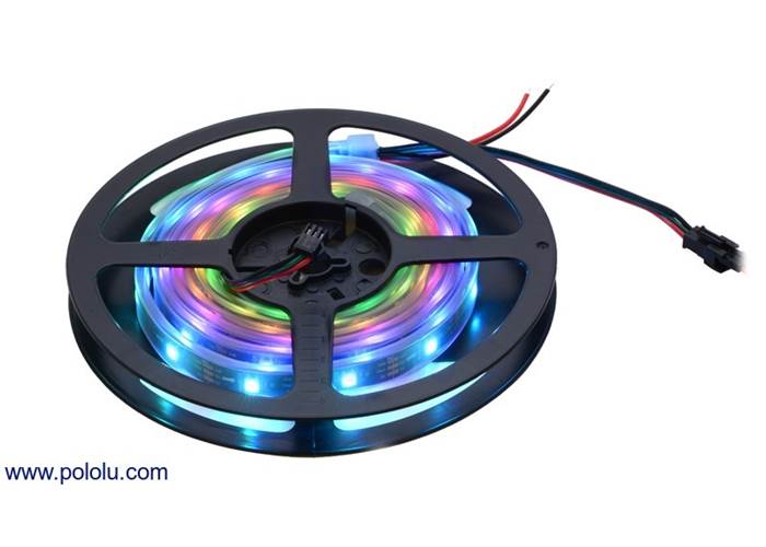 Addressable RGB 150-LED Strip, 5V, 5m (WS2812B)