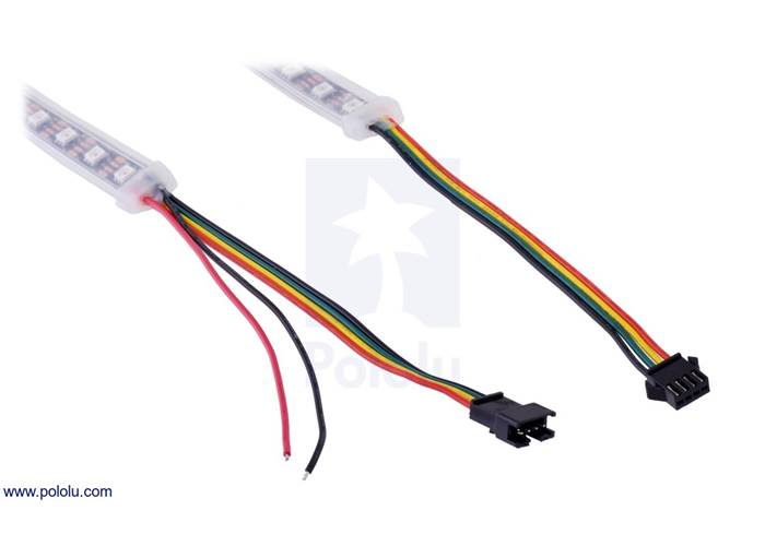 Addressable RGB 30-LED Strip, 5V, 1m (APA102C)