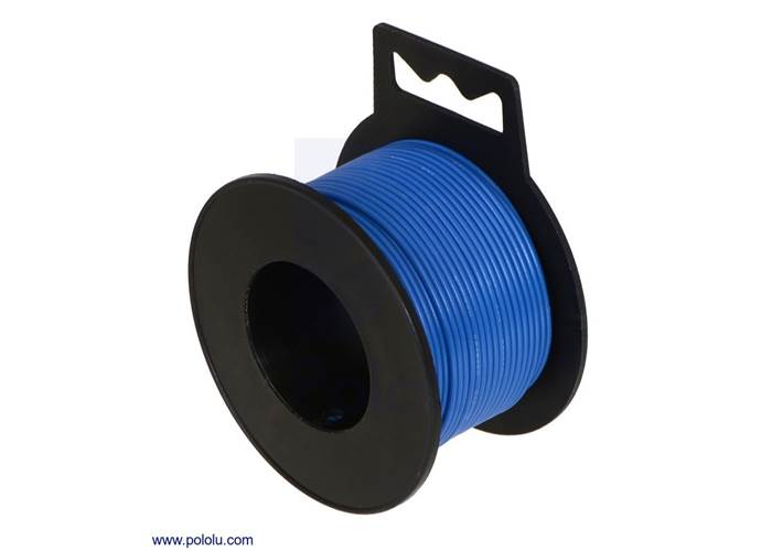 Stranded Wire: Blue, 24 AWG, 60 Feet - Robot Gear Australia