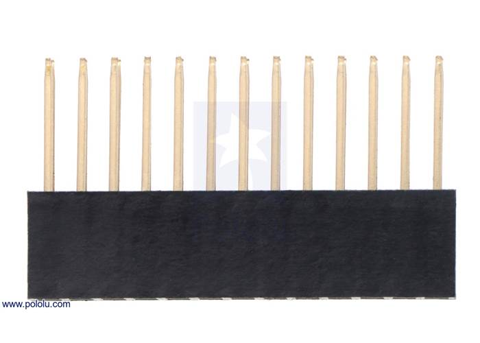 Stackable 0.100″ Female Header: 2x13-pin, Straight