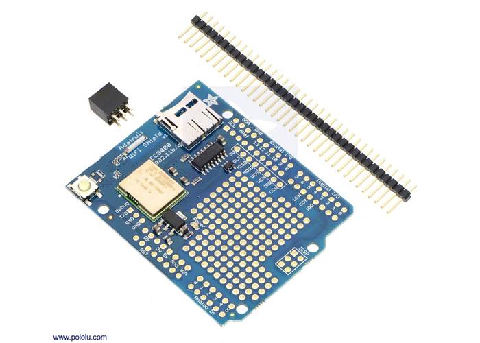 Adafruit CC3000 Wi-Fi Shield for Arduino with Onboard Ceramic Antenna