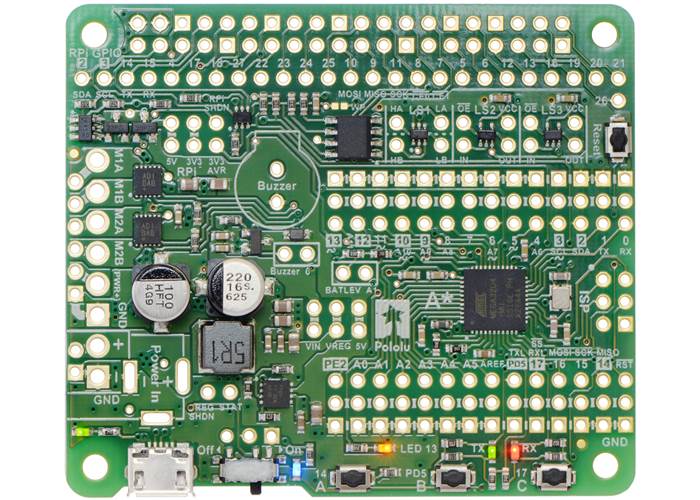 A-Star 32U4 Robot Controller SV with Raspberry Pi Bridge (SMT Components Only)