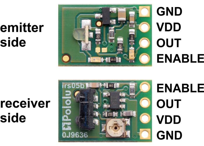Pololu 38 kHz IR Proximity Sensor, Fixed Gain, High Brightness