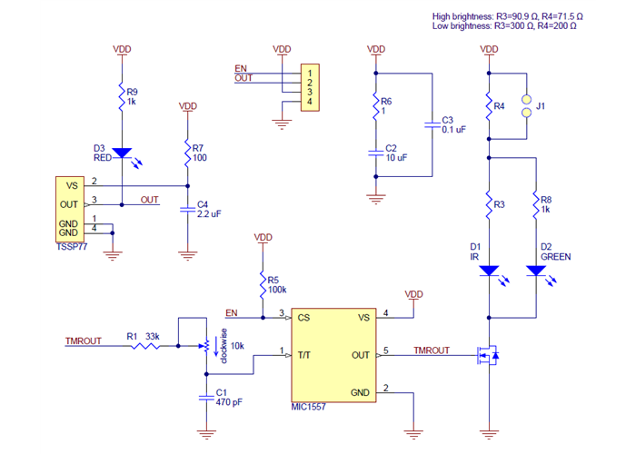 Pololu 38 kHz IR Proximity Sensor, Fixed Gain, Low Brightness
