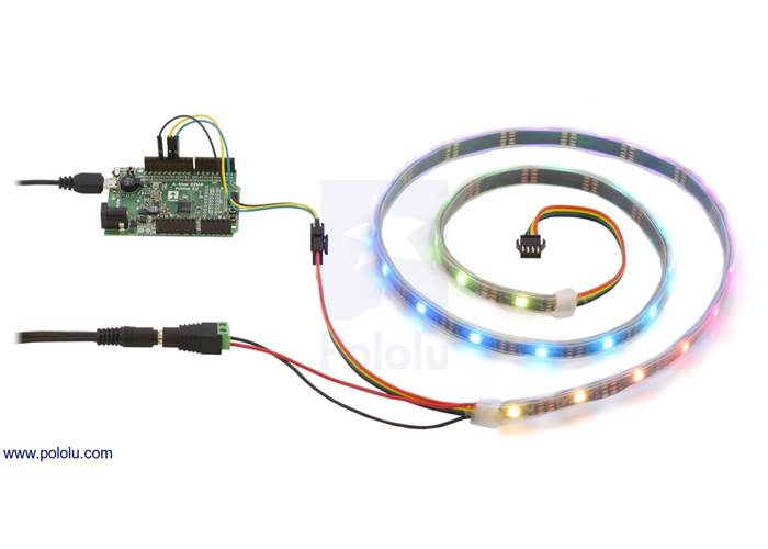 Addressable RGB 60-LED Strip, 5V, 1m (SK9822)