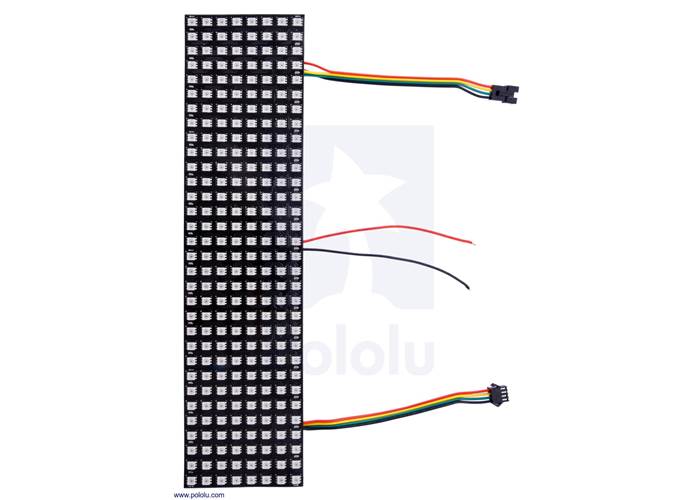 Addressable RGB 8x32-LED Flexible Panel, 5V, 10mm Grid (SK9822)