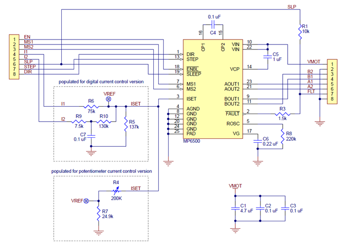 MP6500 Stepper Motor Driver Carrier, Digital Current Control