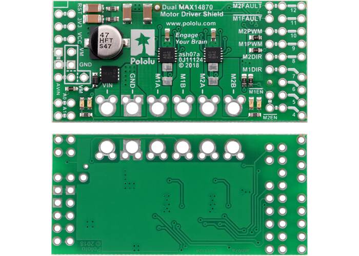 Dual MAX14870 Motor Driver Shield for Arduino