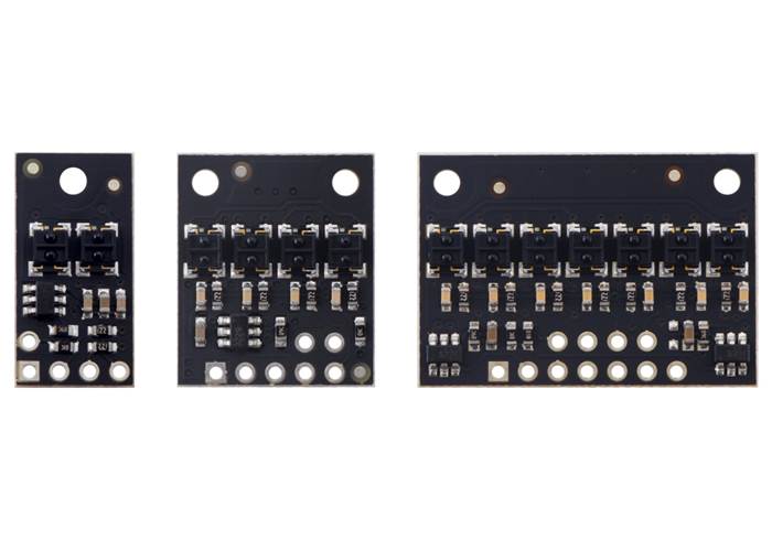QTR-HD-02RC Reflectance Sensor Array: 2-Channel, 4mm Pitch, RC Output