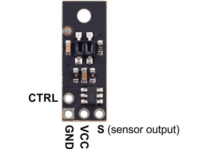 QTR-MD-01RC Reflectance Sensor: 1-Channel, 7.5mm Wide, RC Output