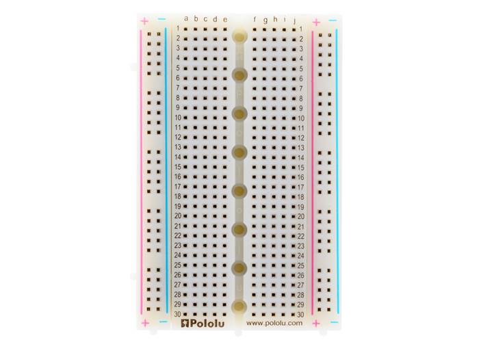 Pololu 400-Point Breadboard with Mounting Holes