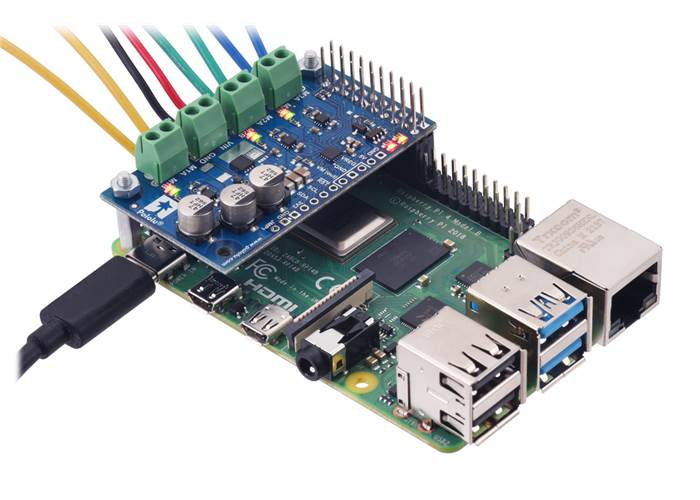 Motoron M3H550 Triple Motor Controller for Raspberry Pi (Connectors ...