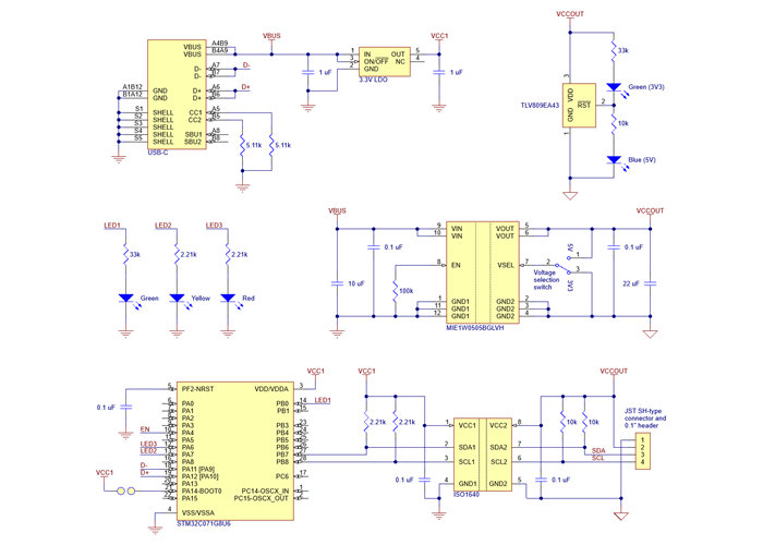Pololu Isolated USB-to-I²C Adapter with Isolated Power