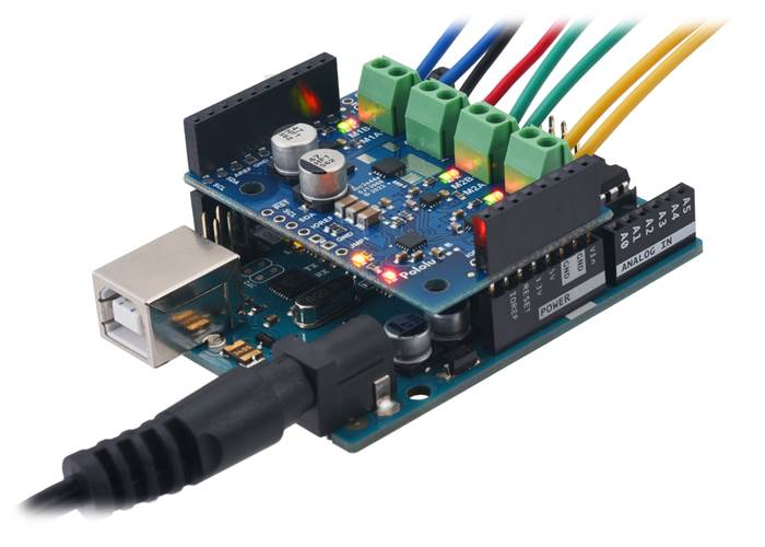 Motoron M3S550 Triple Motor Controller Shield for Arduino (Connectors ...