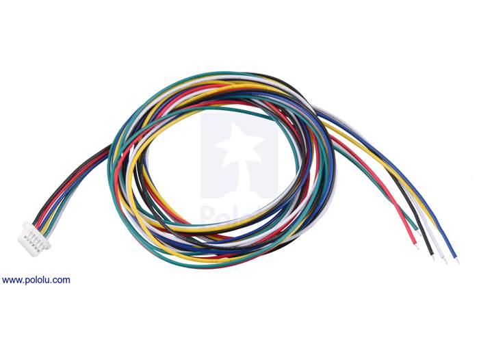 JST SH-Style Cable, 6-Pin, Single-Ended Female, 75cm